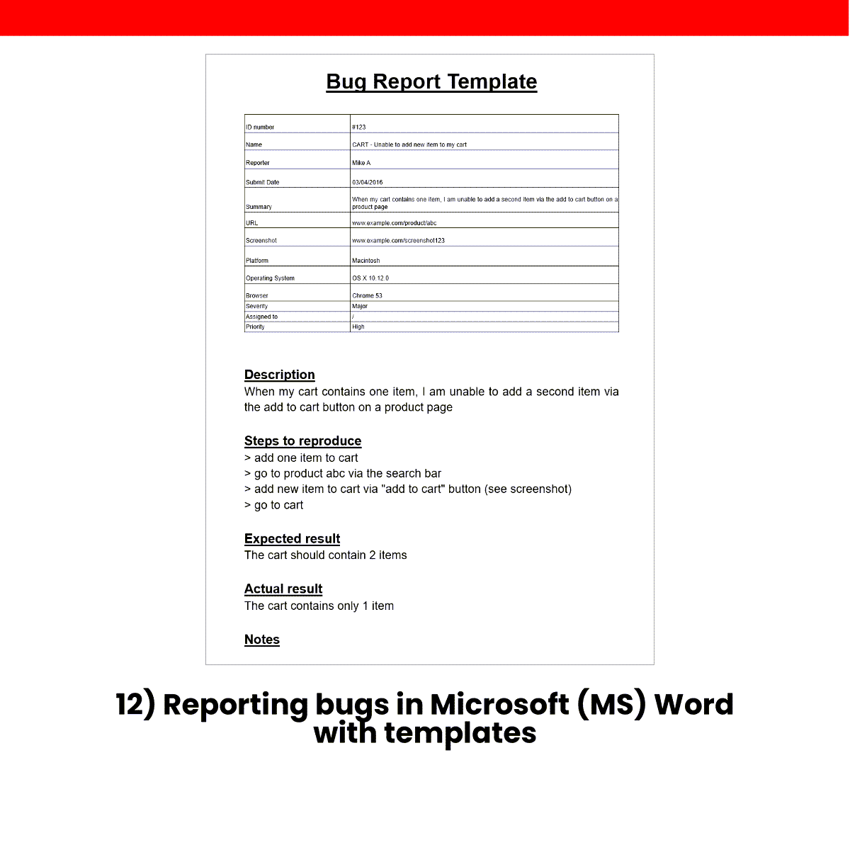 13 Bug Report Templates For Qa Testing Workflow Anh Tester